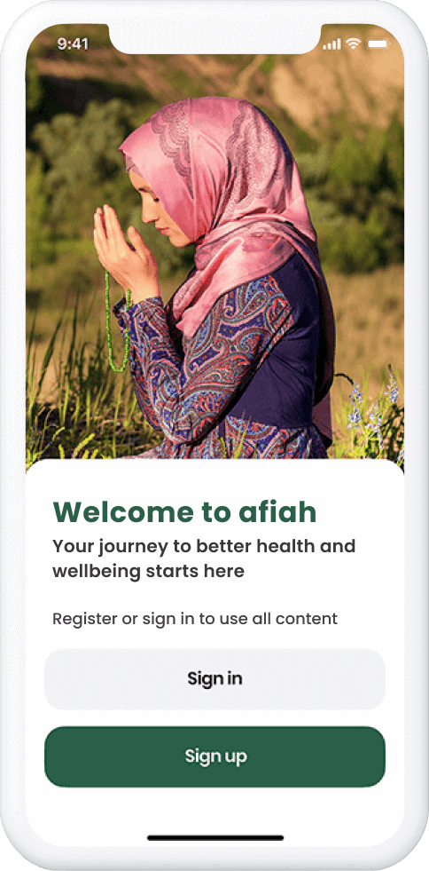 Afiah App - For your health, happiness and wellbeing